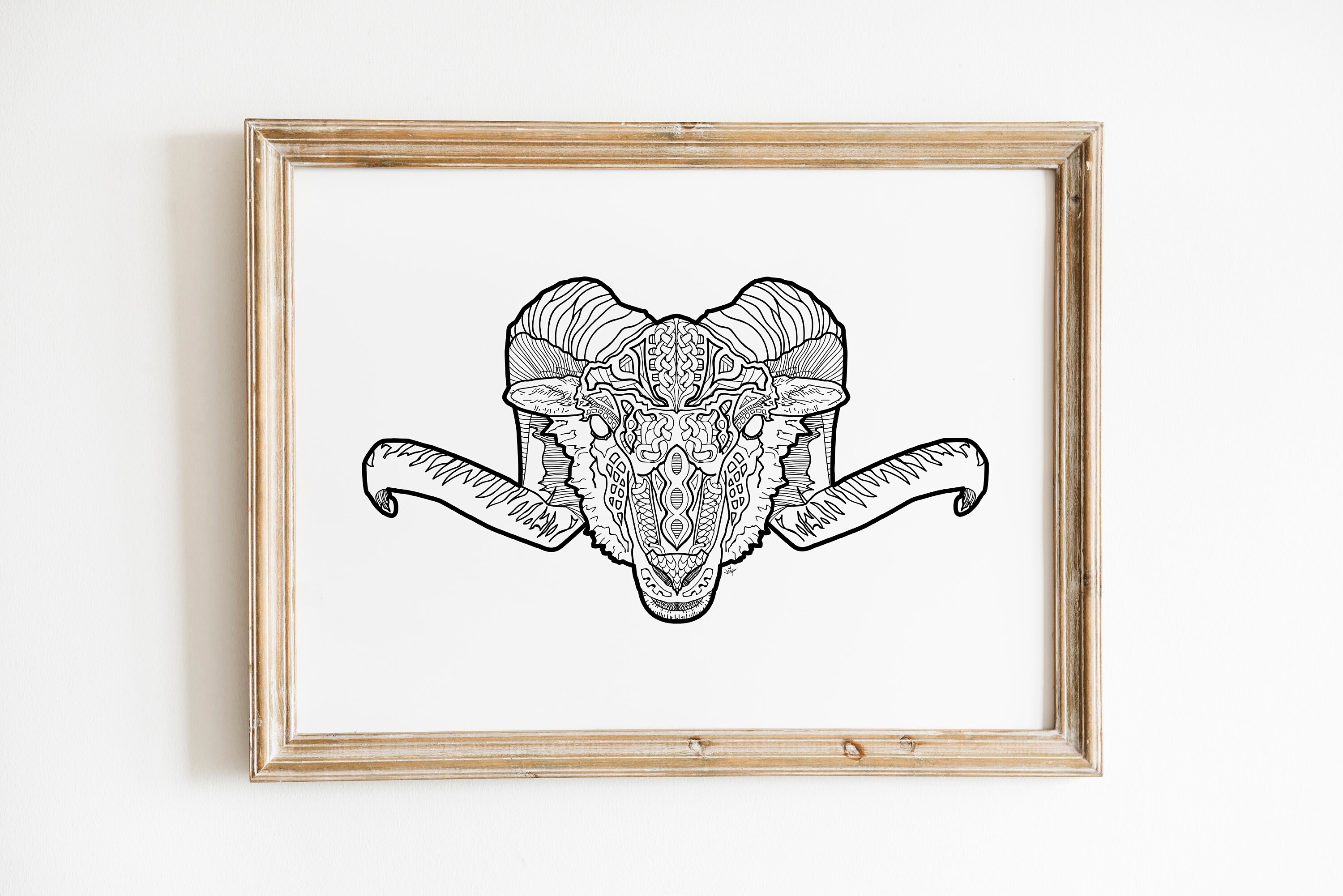 Nordic Ram Digital Download Print in 5 Sizes - Etsy