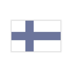 Finnish Flag Kiss-cut Stickers, Finland Flag Sticker, Transparent or ...
