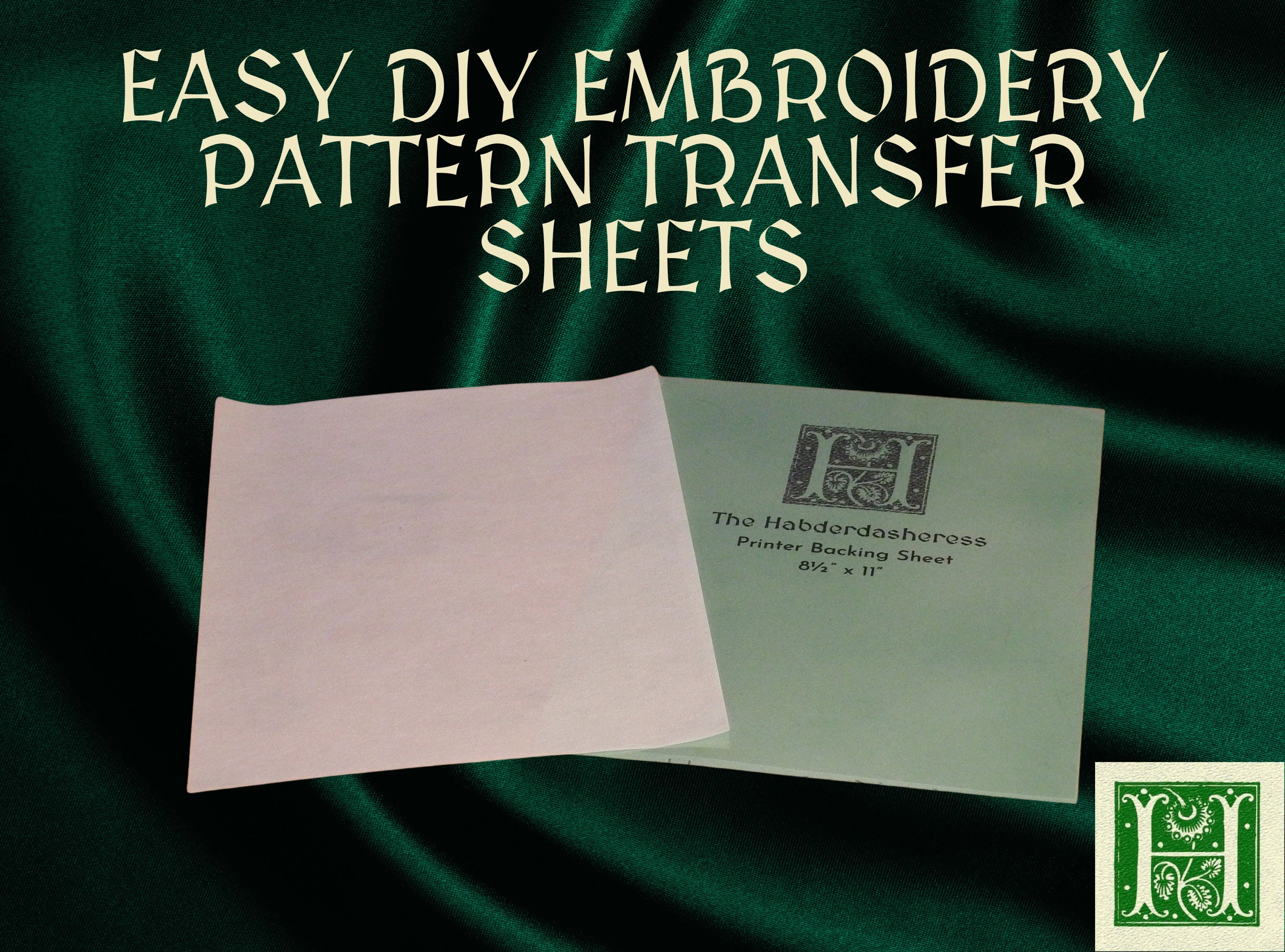 Easy DIY Embroidery Pattern Transfer Sheets: Peel-and-stick, Draw ...