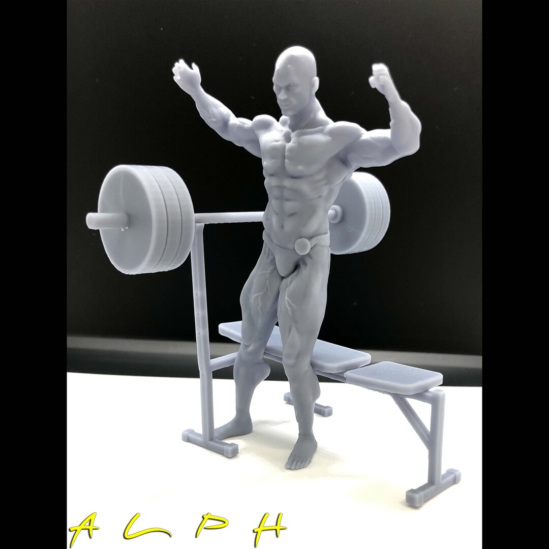 Bodybuilder Mr. Olympia Tournament Diorama Figurine 1/87 1/64 1/43 1/24 ...