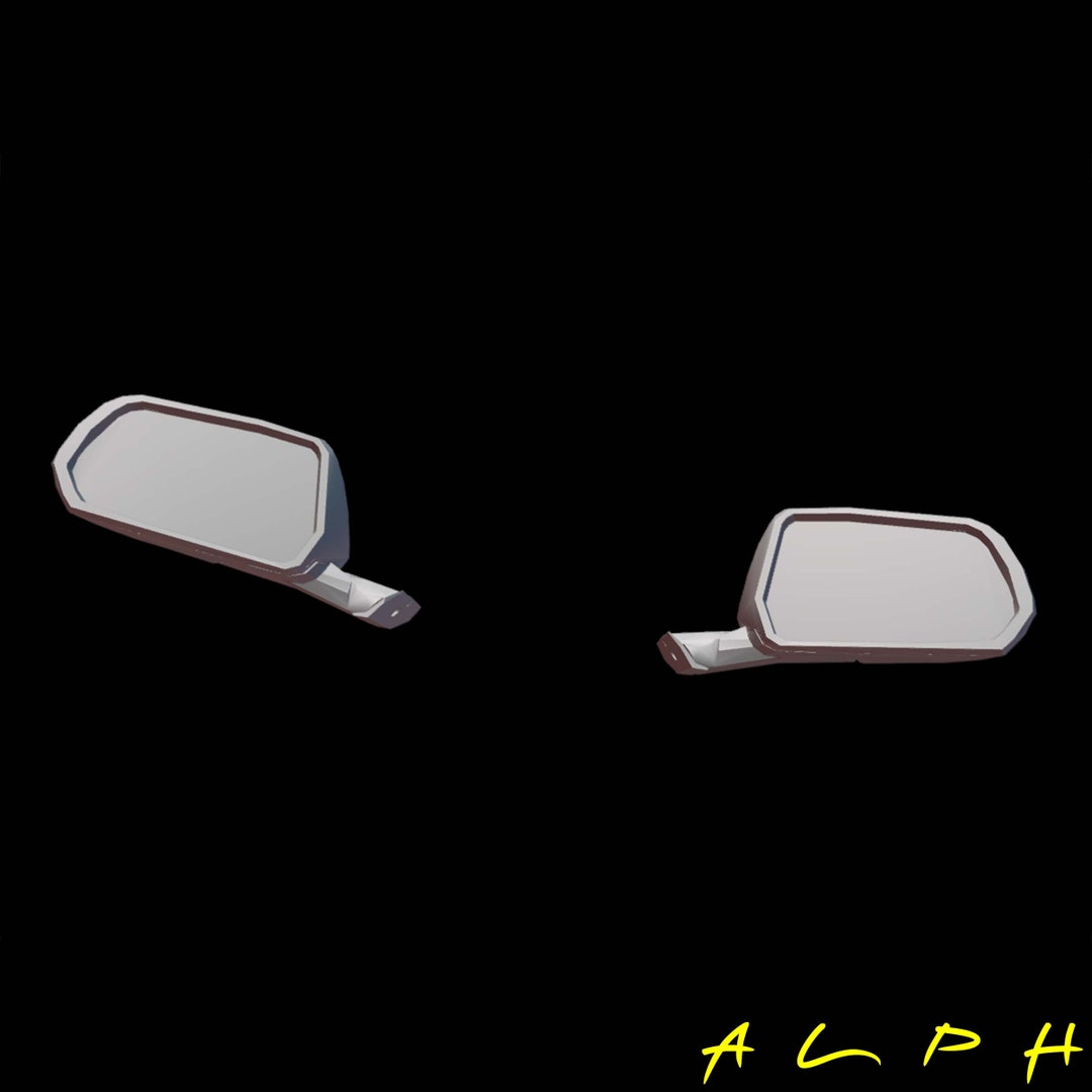 Ford Mustang GT4 Side Mirrors for Autoart Norev Solido 1/87 1/64 1/43 1 ...