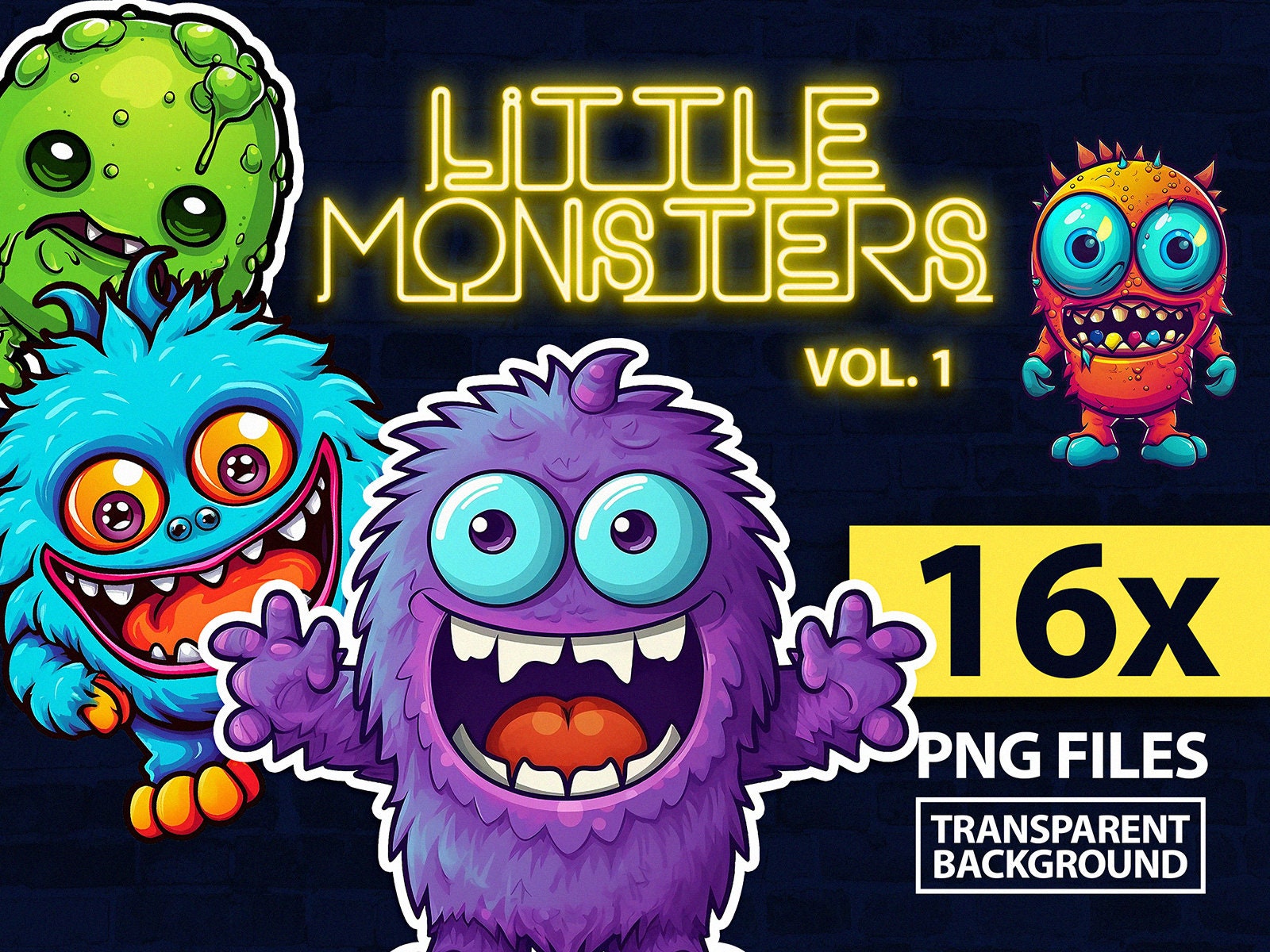 Cute Little Monsters Wallpapers