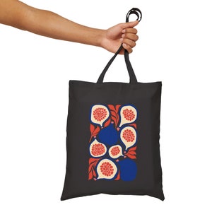 Aesthetic Figs Canvas Tote Bag, Vintage Figs Cute Canvas Tote Bag, Figs ...