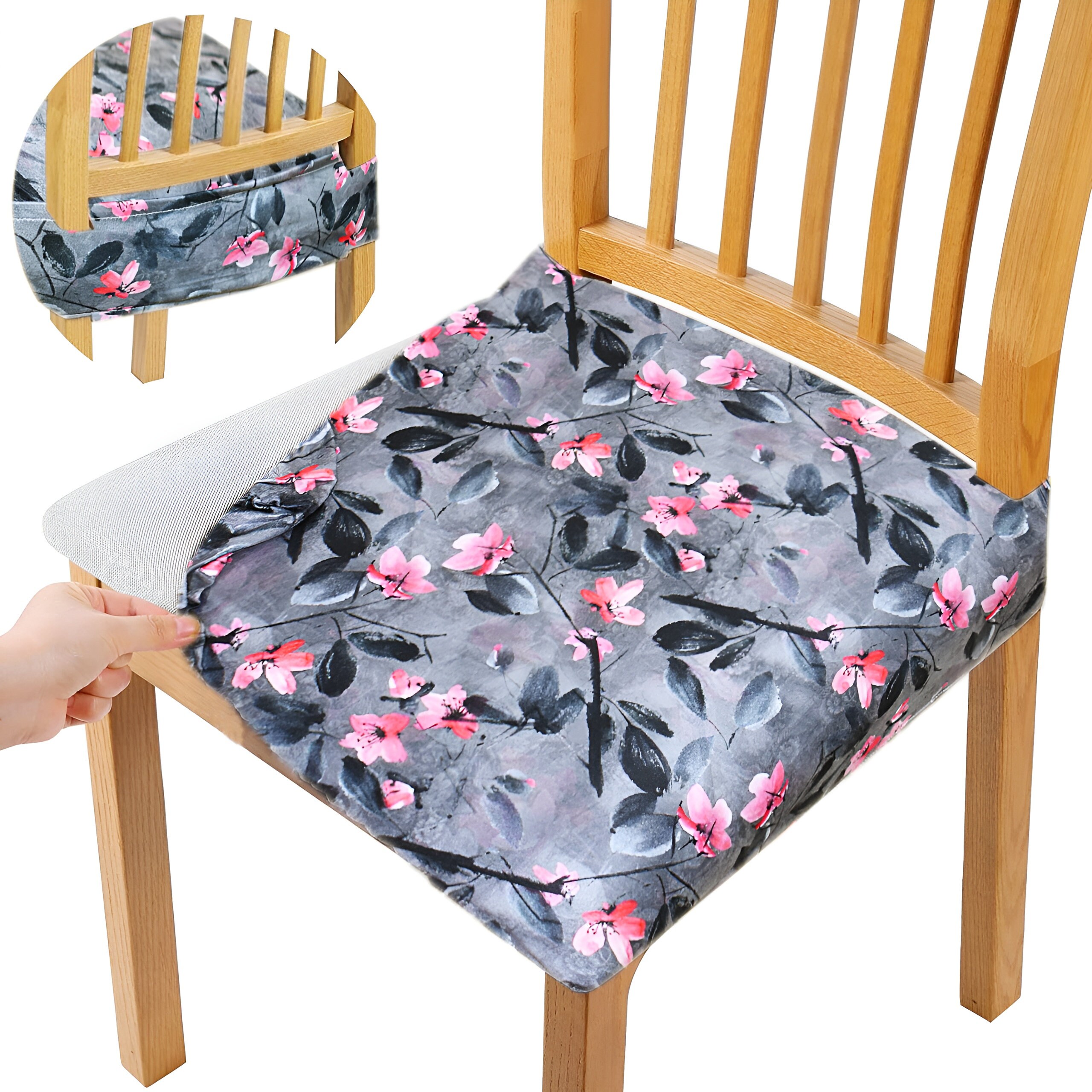 Fabane Stretch Chair Seat Covers, Dining Room Armless Handmade Chair ...