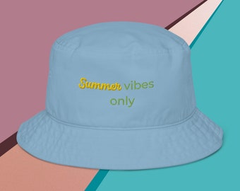 Summer Vibes Palm Tree Bucket Hat - Etsy