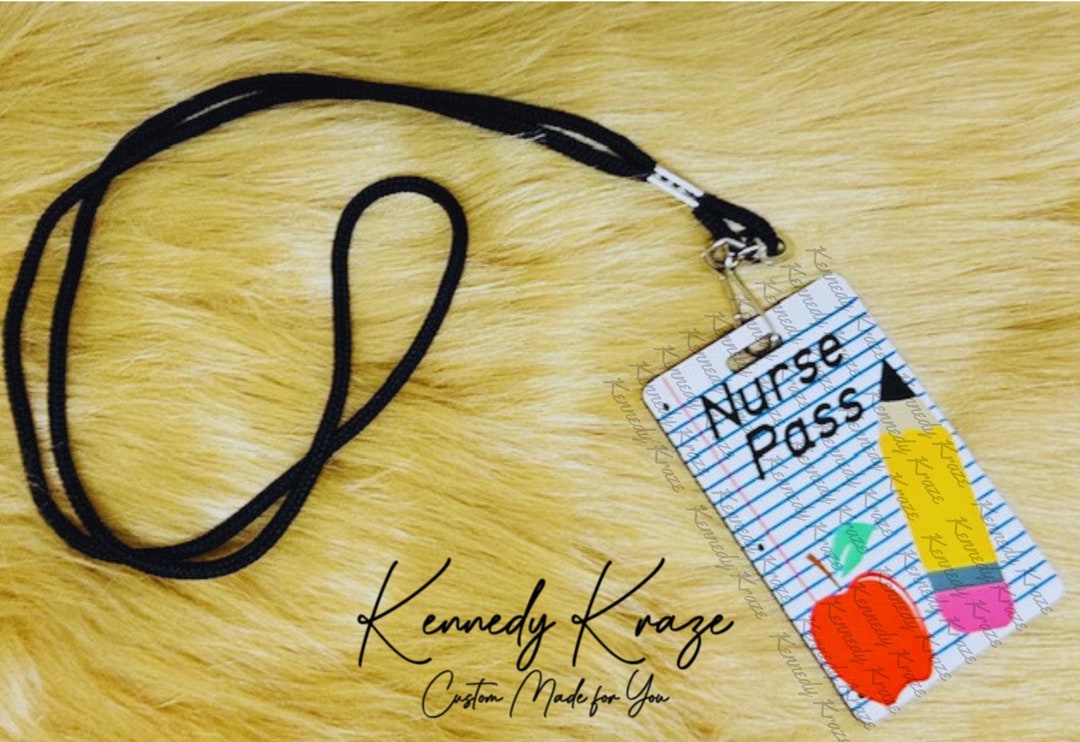 Personalized Badge Pass for Classroom 5 Options Restroom, Hall, Library ...