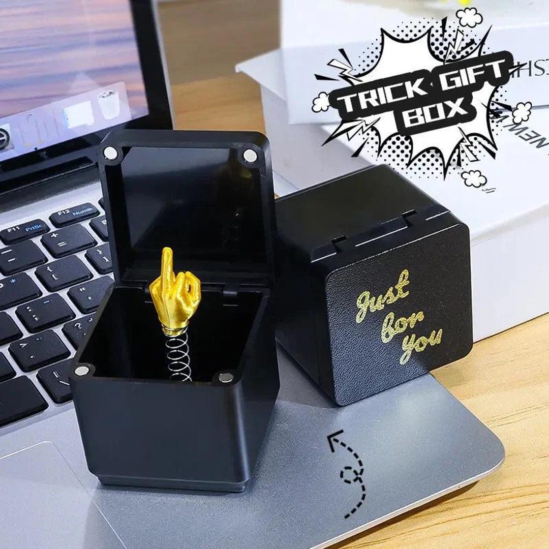 Middle Finger in A Box Out of the Box Pop-up Middle Finger Gift Box ...