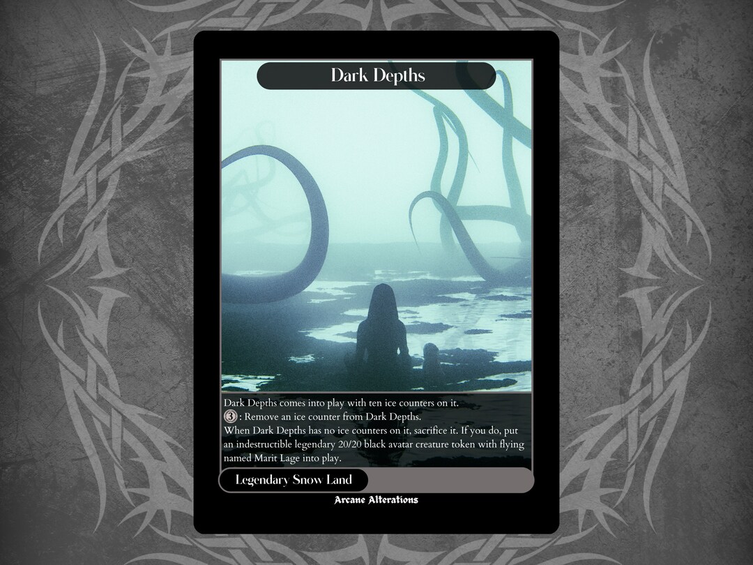 Dark Depths - Full Art Custom Card - Etsy