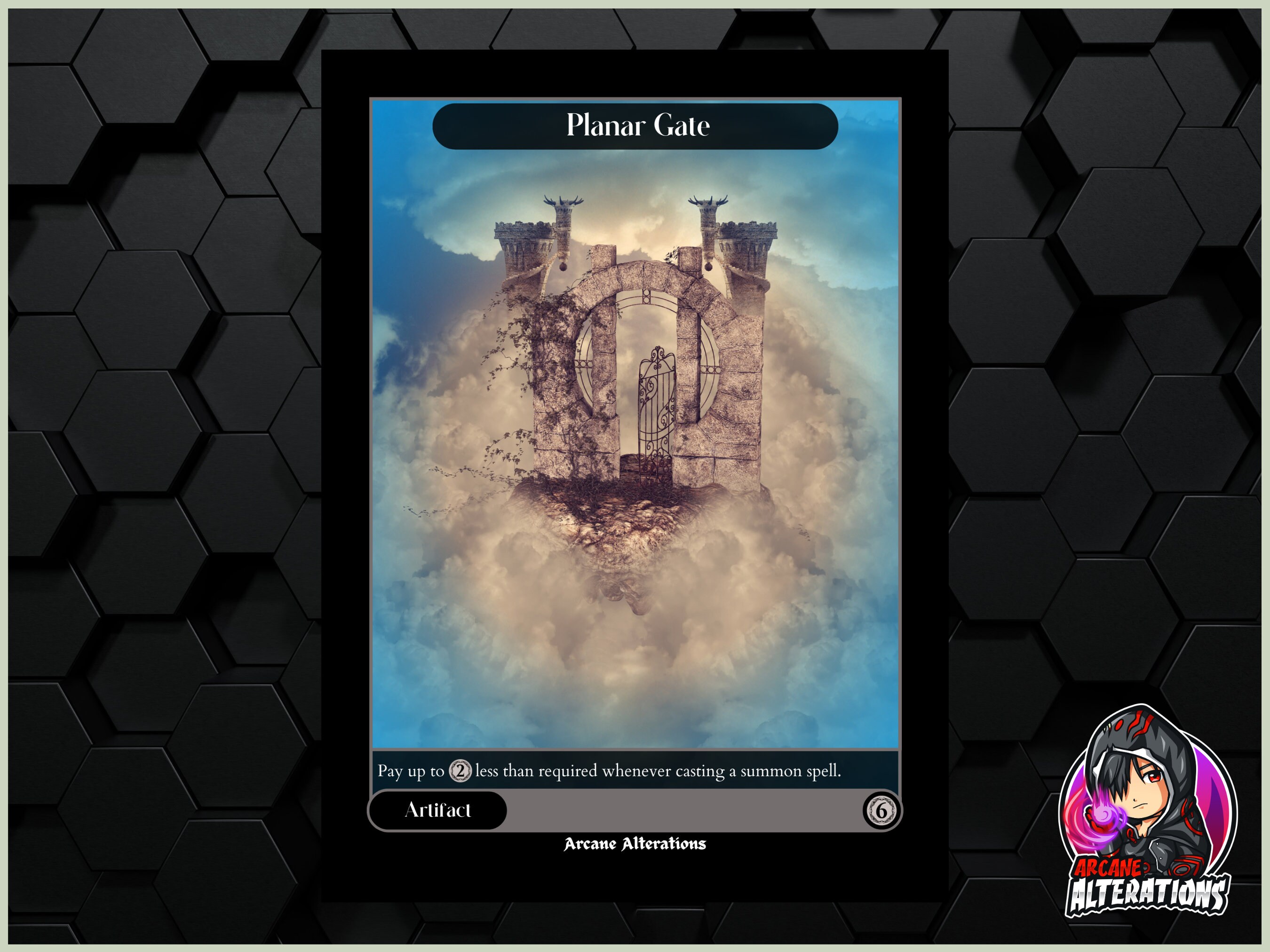 Planar Gate Full Art Custom Card - Etsy