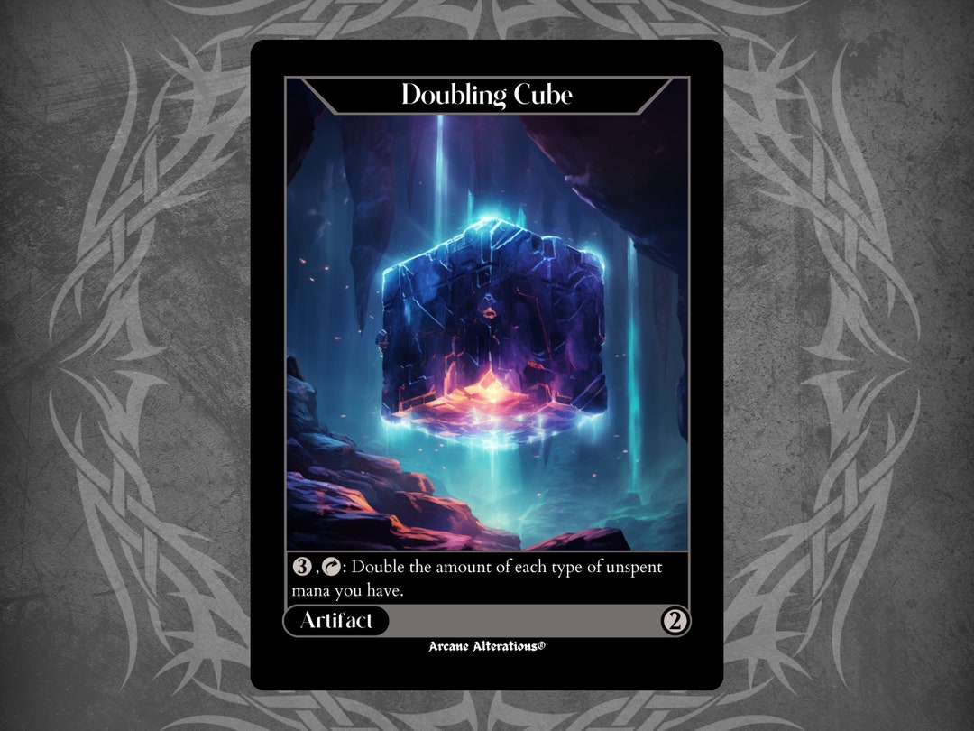 Doubling Cube - Full Art Custom Card - Etsy