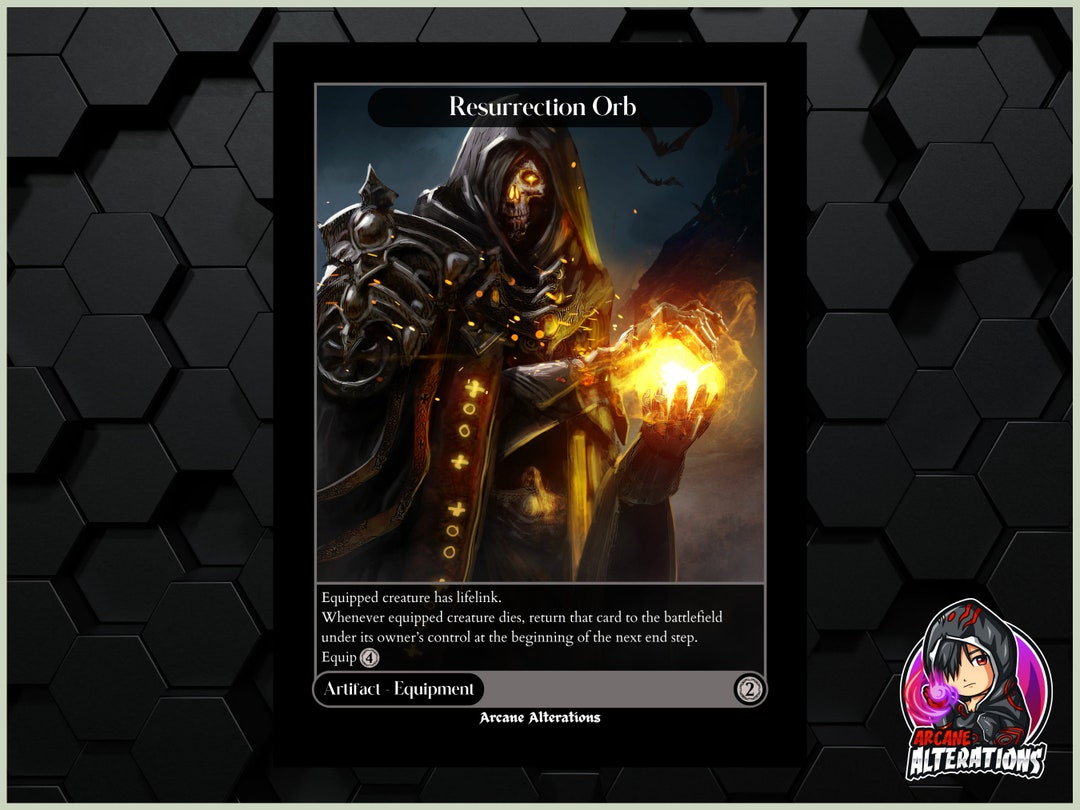 Resurrection Orb - Full Art Custom Card - Etsy