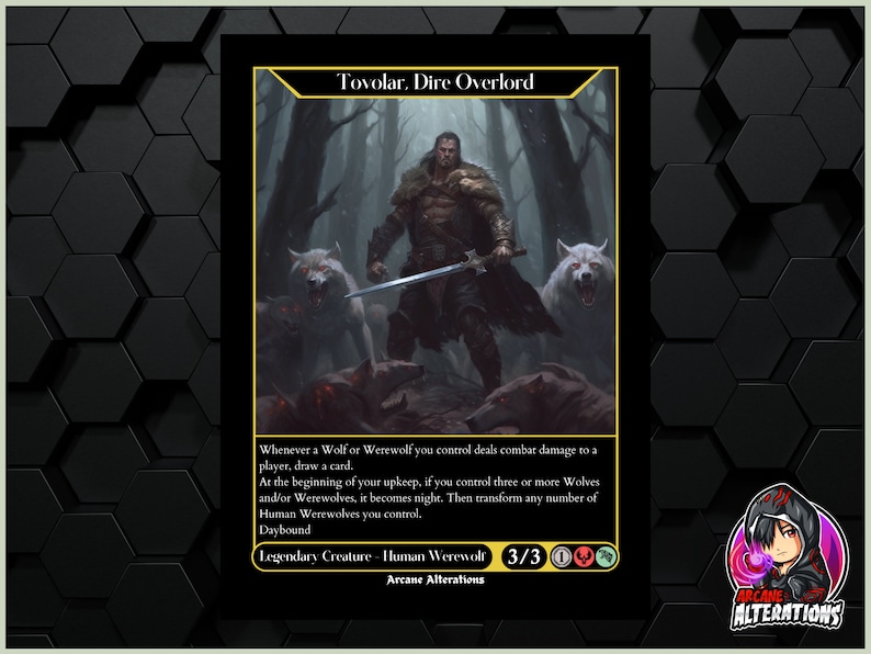 Tovolar, Dire Overlord - Full Art Custom Card - Etsy