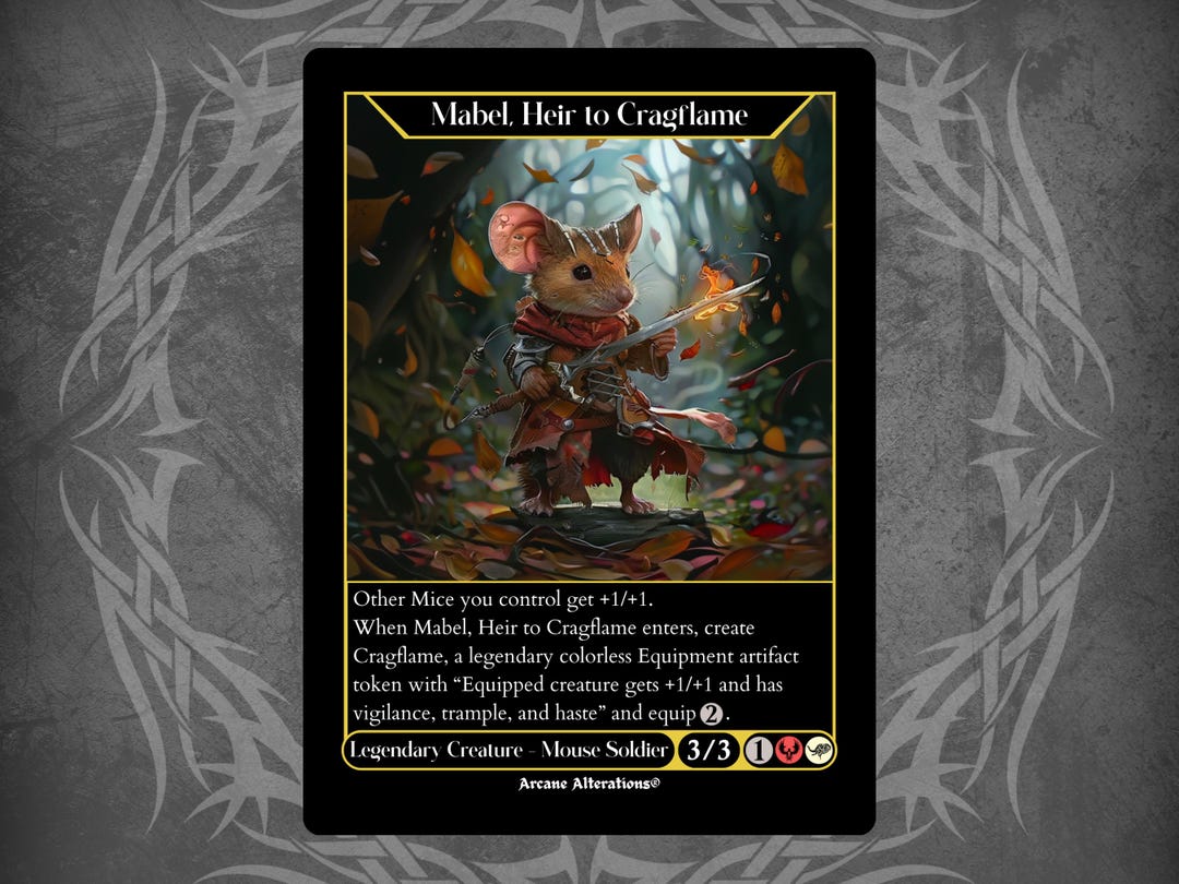 Mabel, Heir to Cragflame - Full Art Custom Card - Etsy