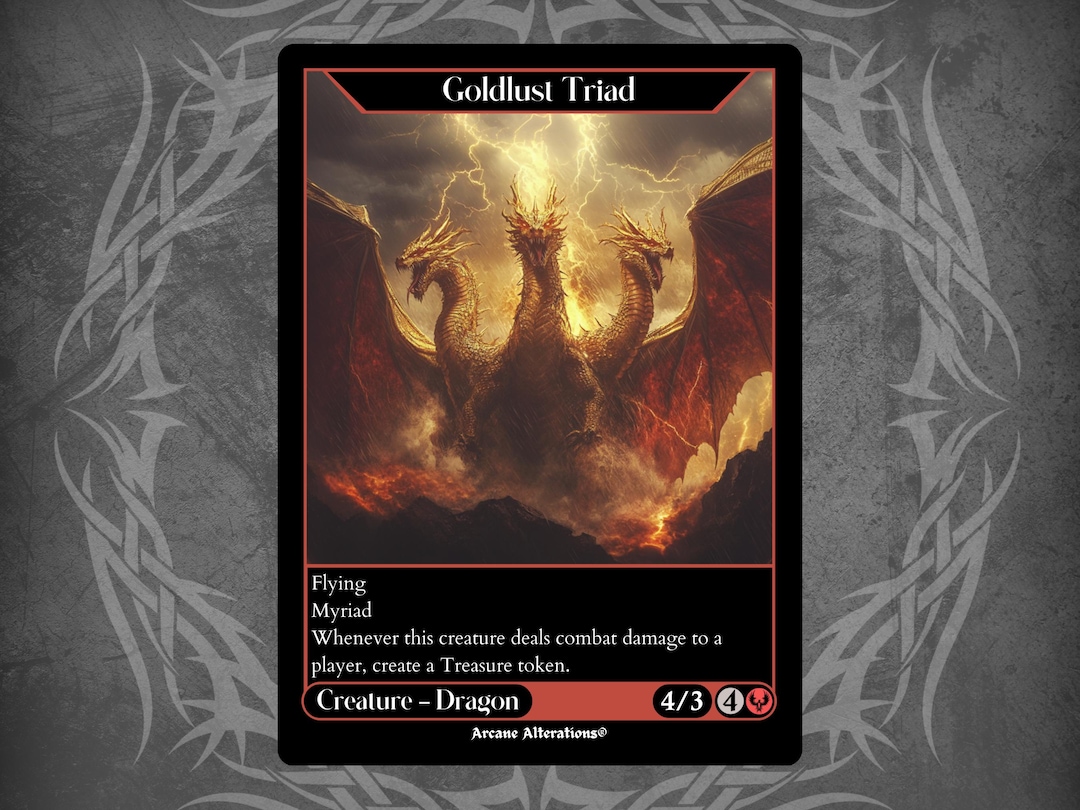 Goldlust Triad - Proxy Full Art Custom Card - Etsy