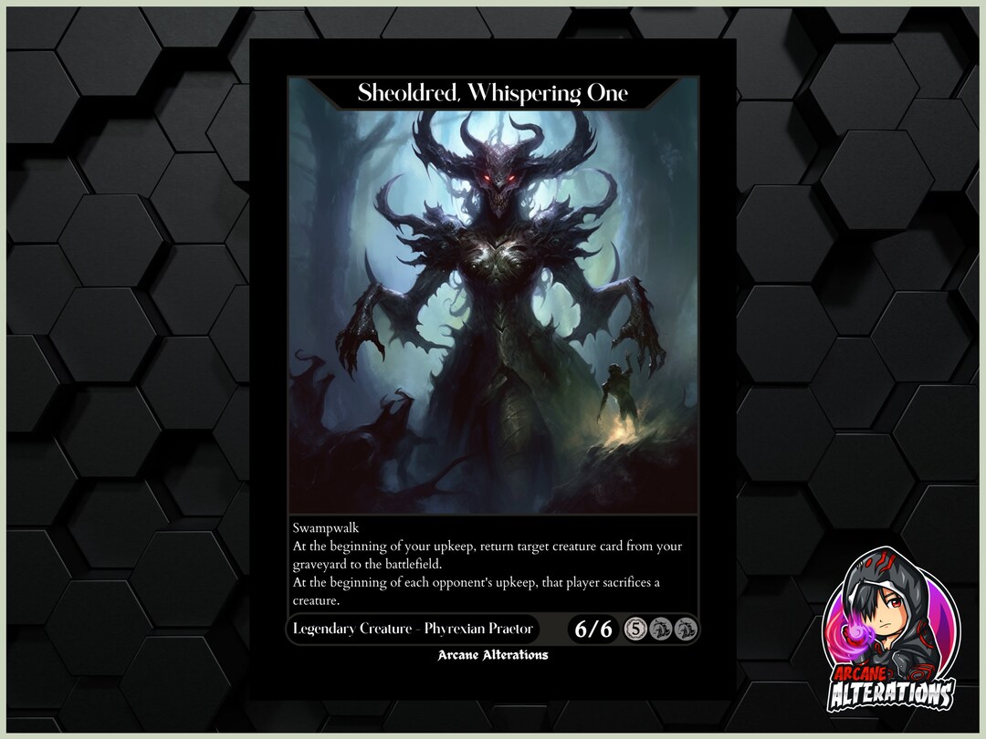 Sheoldred, Whispering One Full Art Custom Card - Etsy