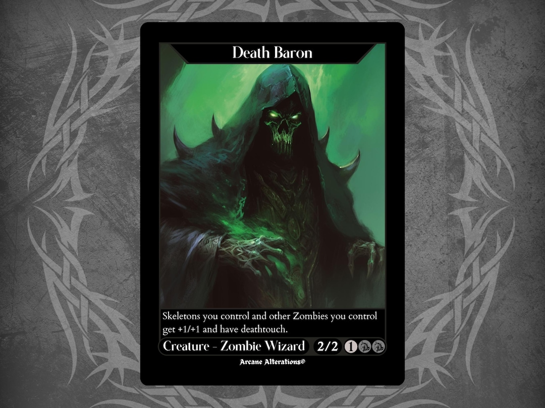 Death Baron - Full Art Custom Card - Etsy