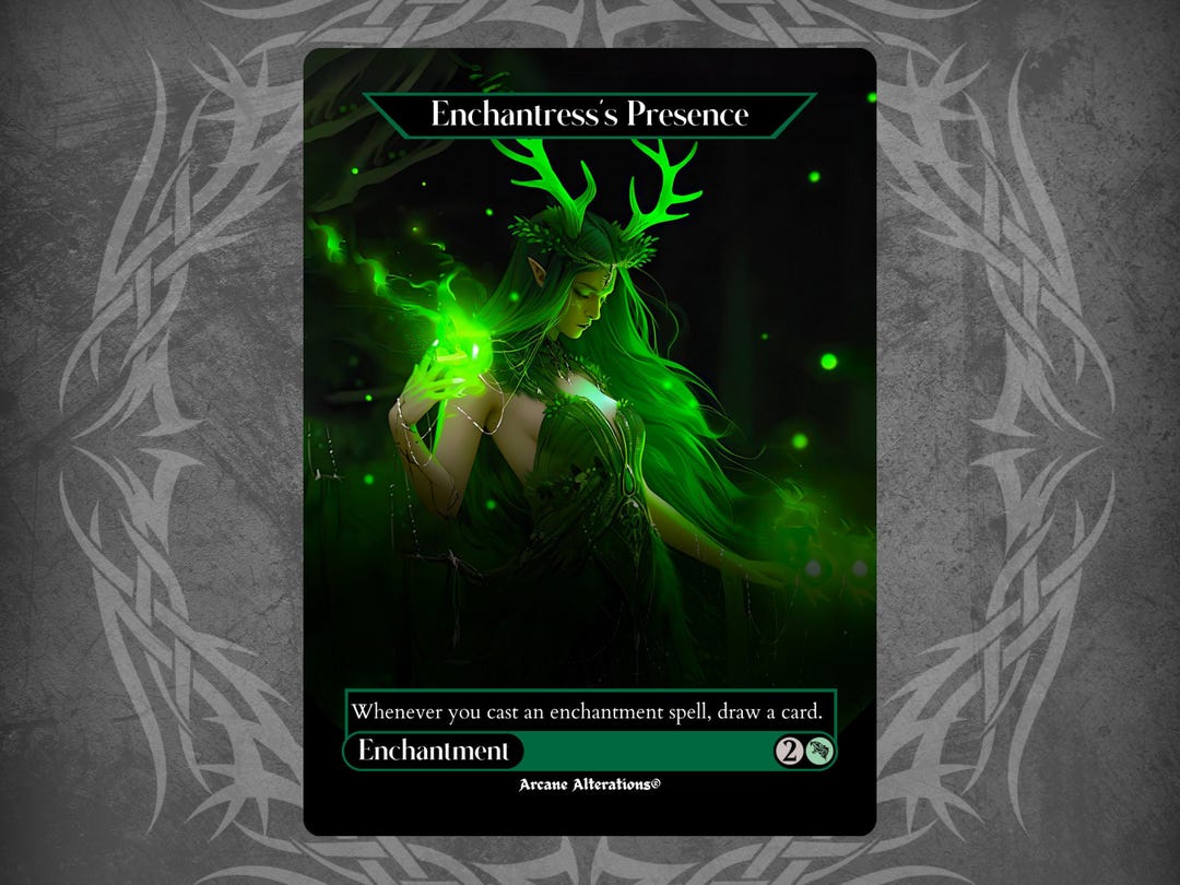 Enchantress's Presence - Proxy Full Art Custom Card - Etsy