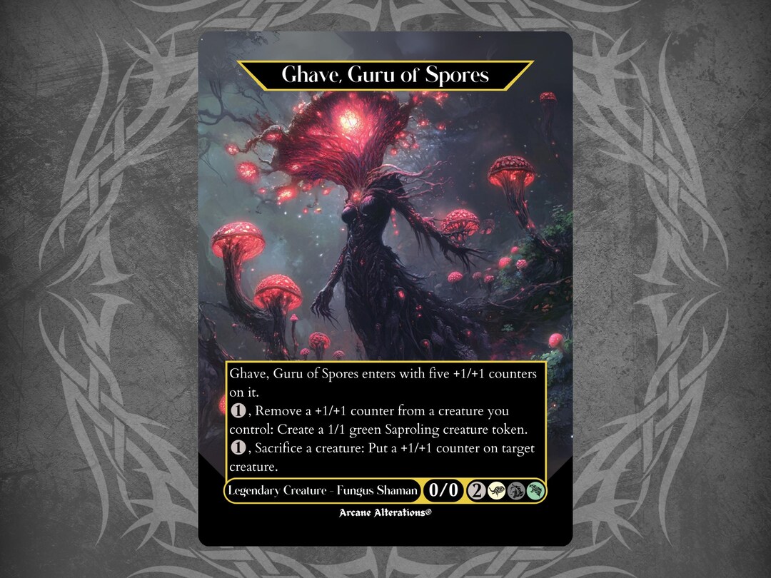 Ghave, Guru of Spores - Proxy Full Art Custom Card - Etsy