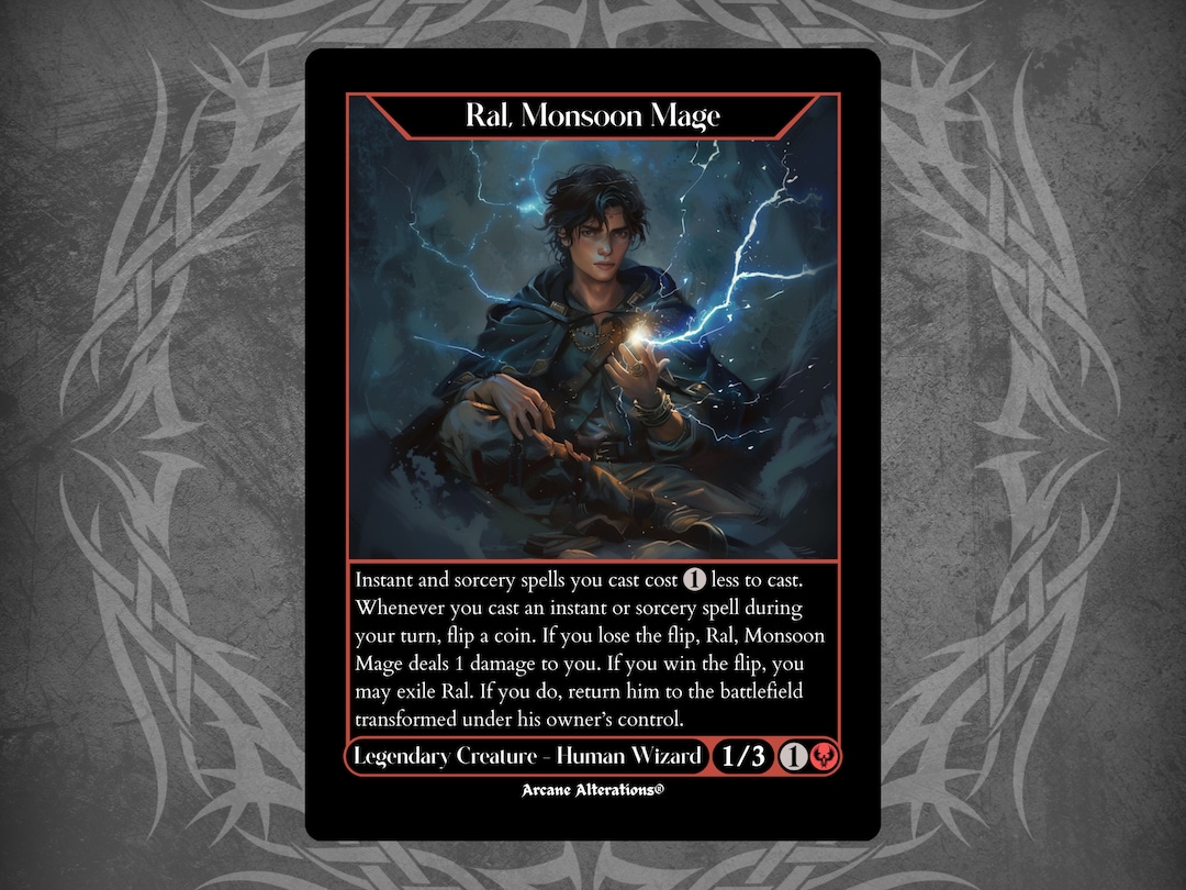 Ral, Monsoon Mage Full Art Custom Card - Etsy