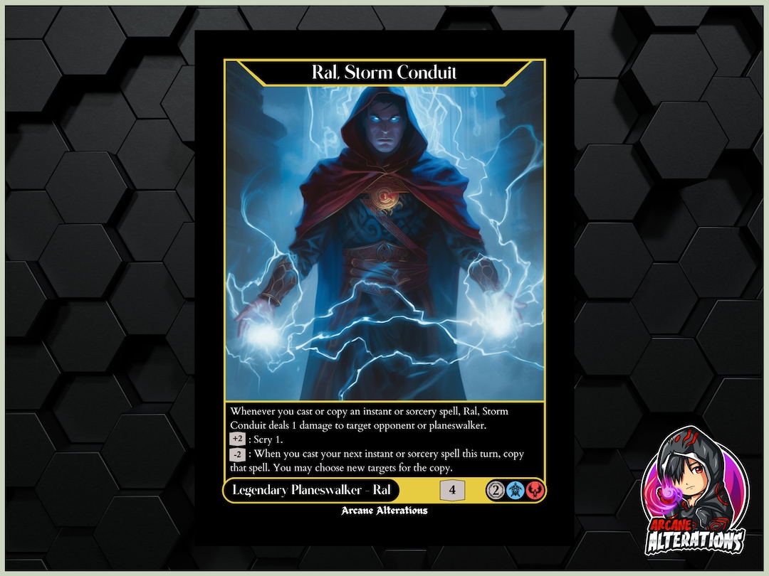 Ral, Storm Conduit Full Art Custom Card - Etsy
