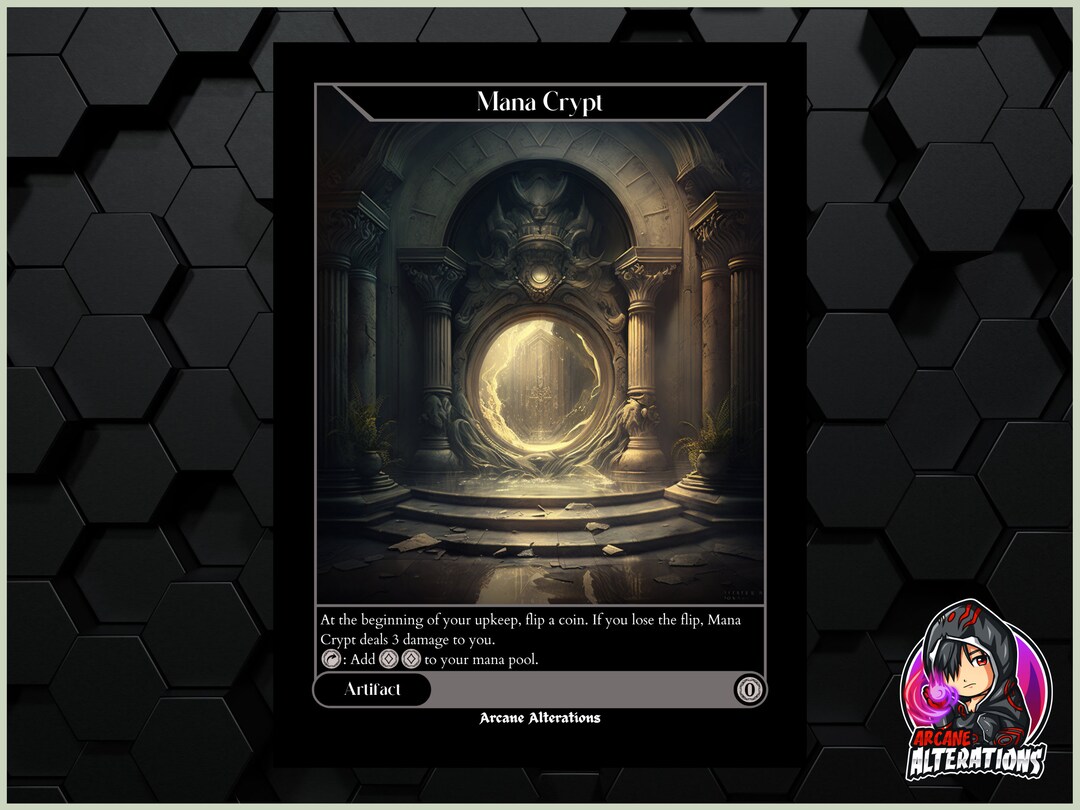 Mana Crypt Full Art Custom Card - Etsy