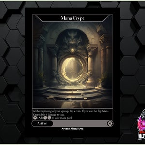 Mana Crypt Full Art Custom Card - Etsy