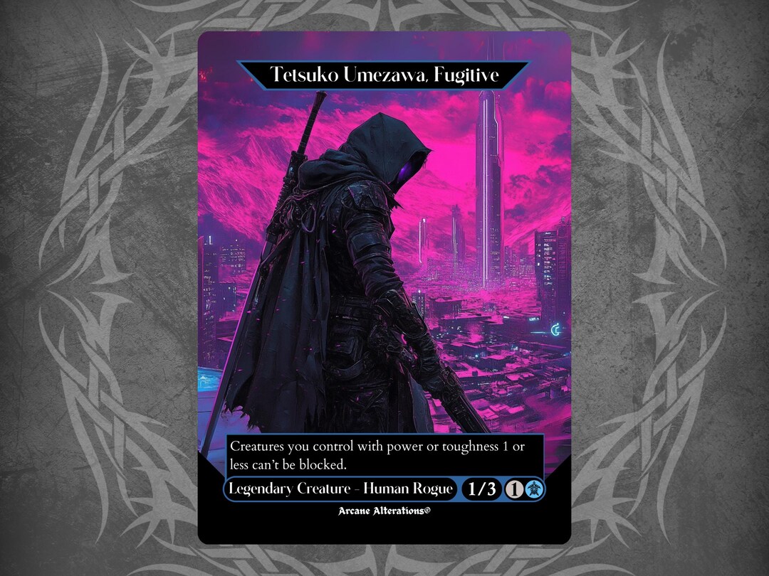 Tetsuko Umezawa, Fugitive - Proxy Full Art Custom Card - Etsy