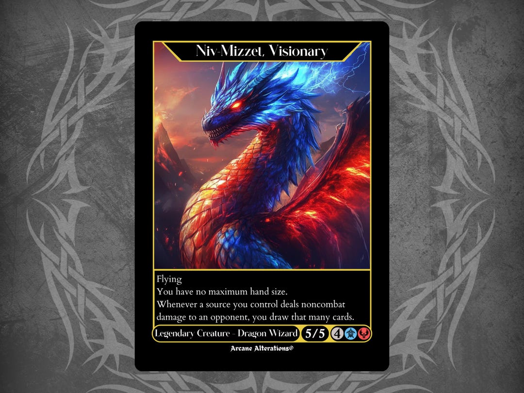Niv-mizzet, Visionary - Full Art Custom Card - Etsy