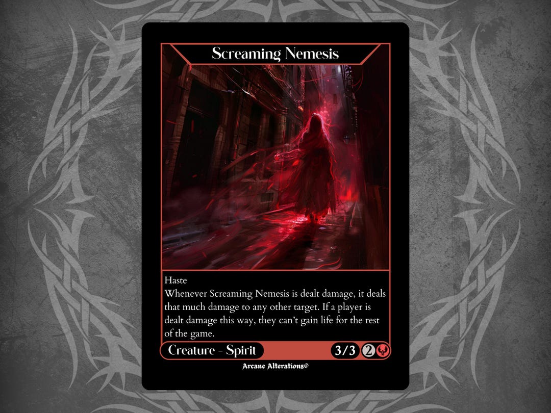 Screaming Nemesis - Full Art Custom Card - Etsy