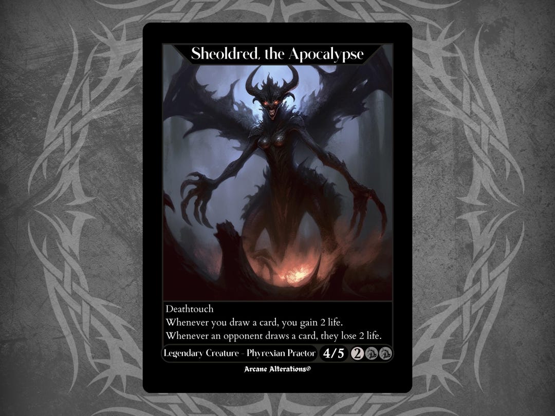 Sheoldred, the Apocalypse - Full Art Custom Card - Etsy