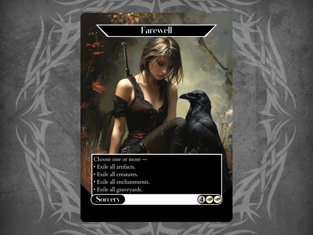 Farewell - Proxy Full Art Custom Card - Etsy