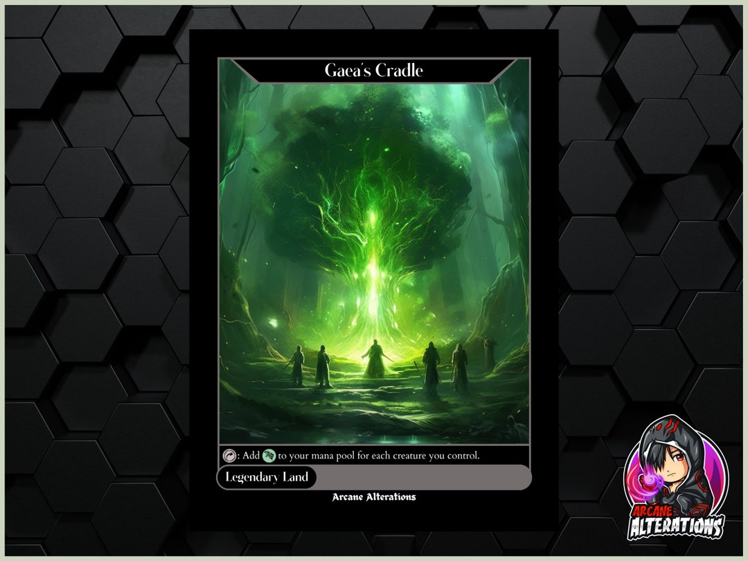 Gaea's Cradle Full Art Custom Card - Etsy