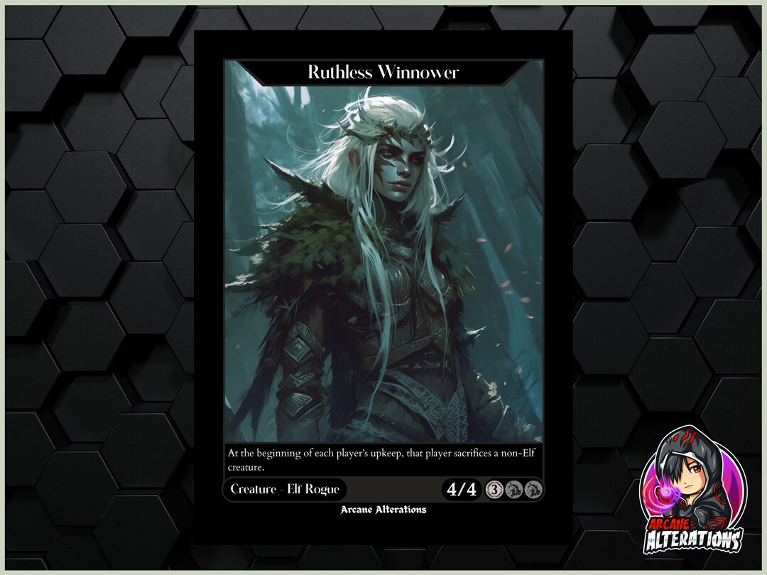 Ruthless Winnower - Full Art Custom Card - Etsy
