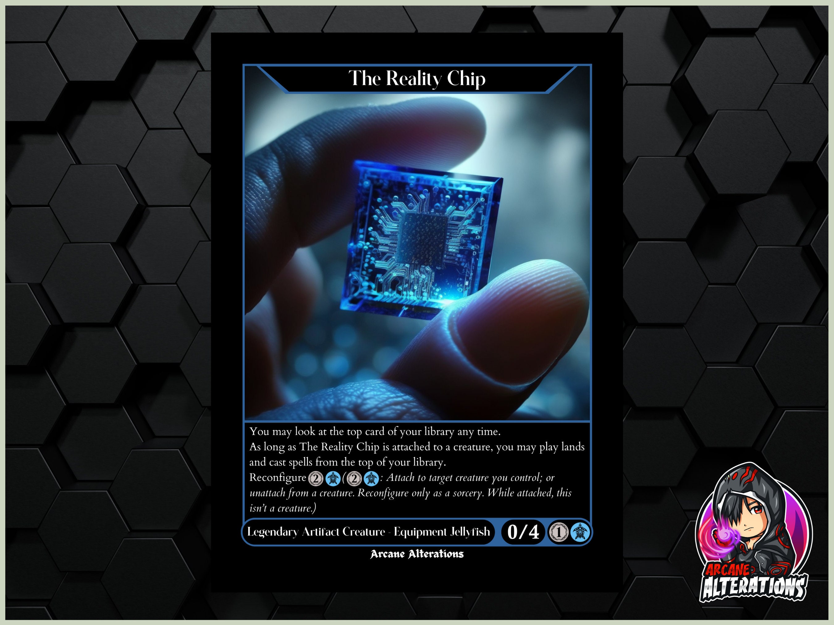 The Reality Chip Full Art Custom Card - Etsy