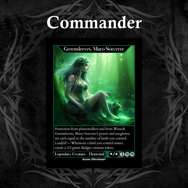 Greensleeves Landfall Commander Deck Fully Custom - Etsy