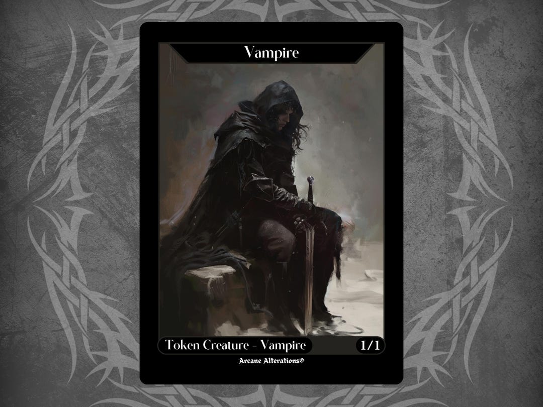Vampire Token - Full Art Custom Card - Etsy
