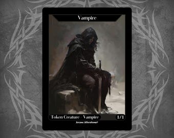 Token Vampire Full Art Mtg Proxy Custom Card Holographic - Etsy