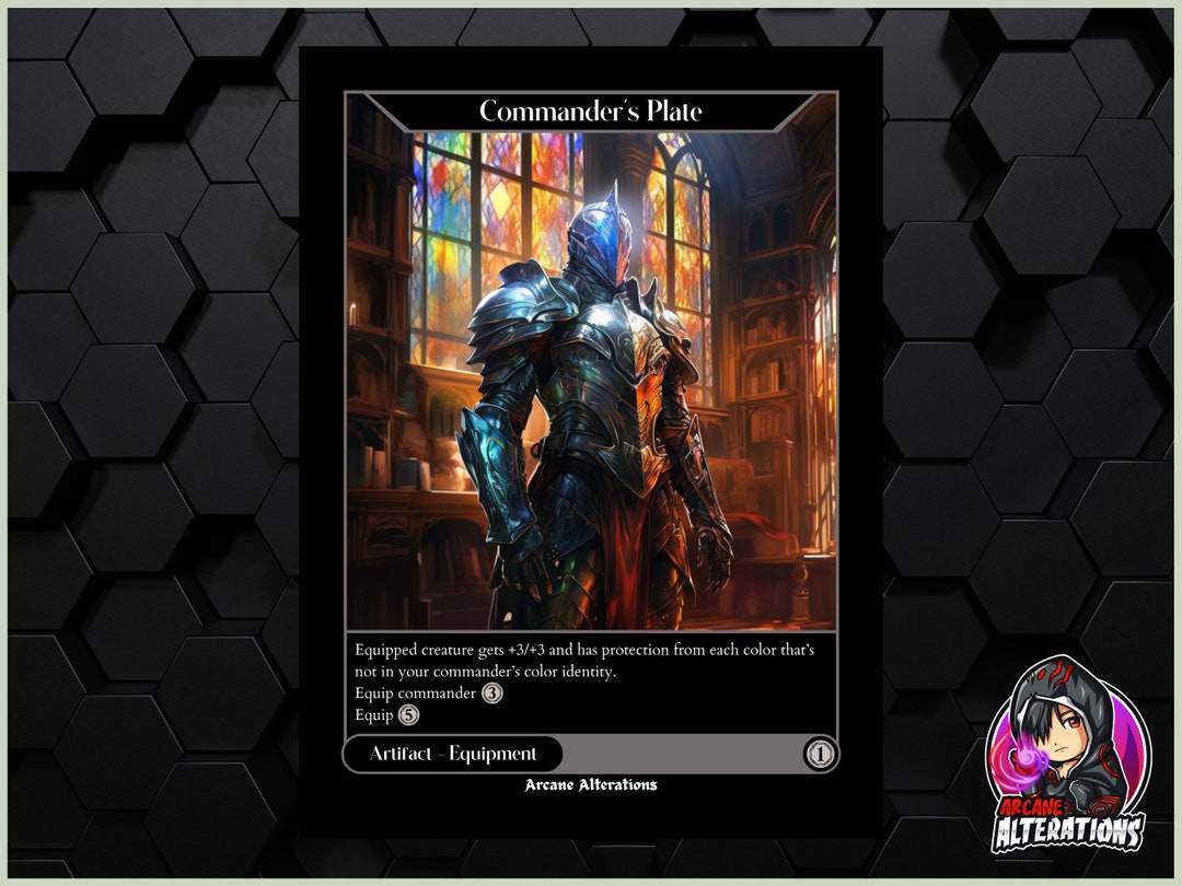 Commander's Plate Full Art Custom Card - Etsy