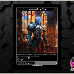 Commander's Plate Full Art Custom Card - Etsy