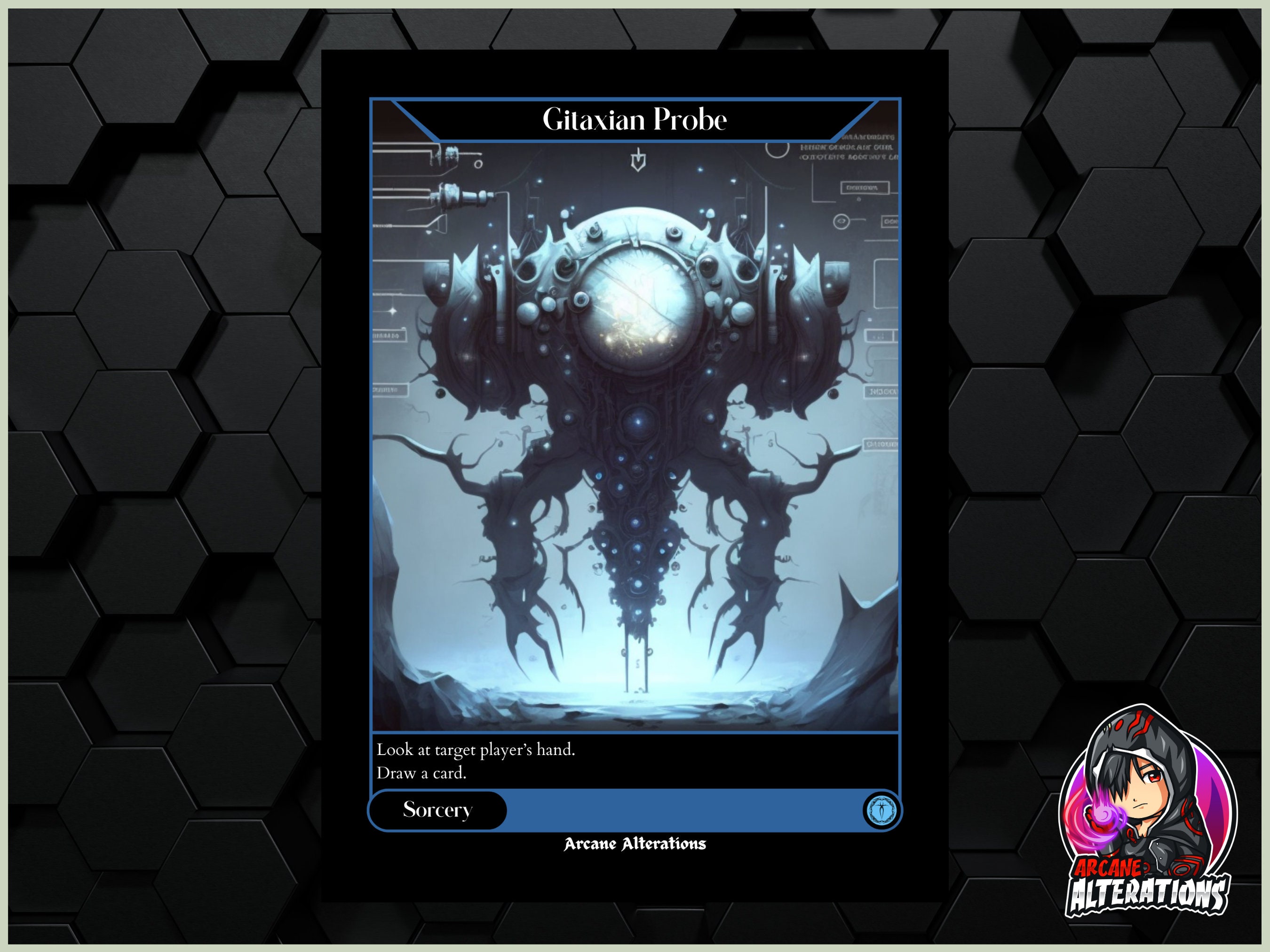 Gitaxian Probe Full Art Custom Card - Etsy