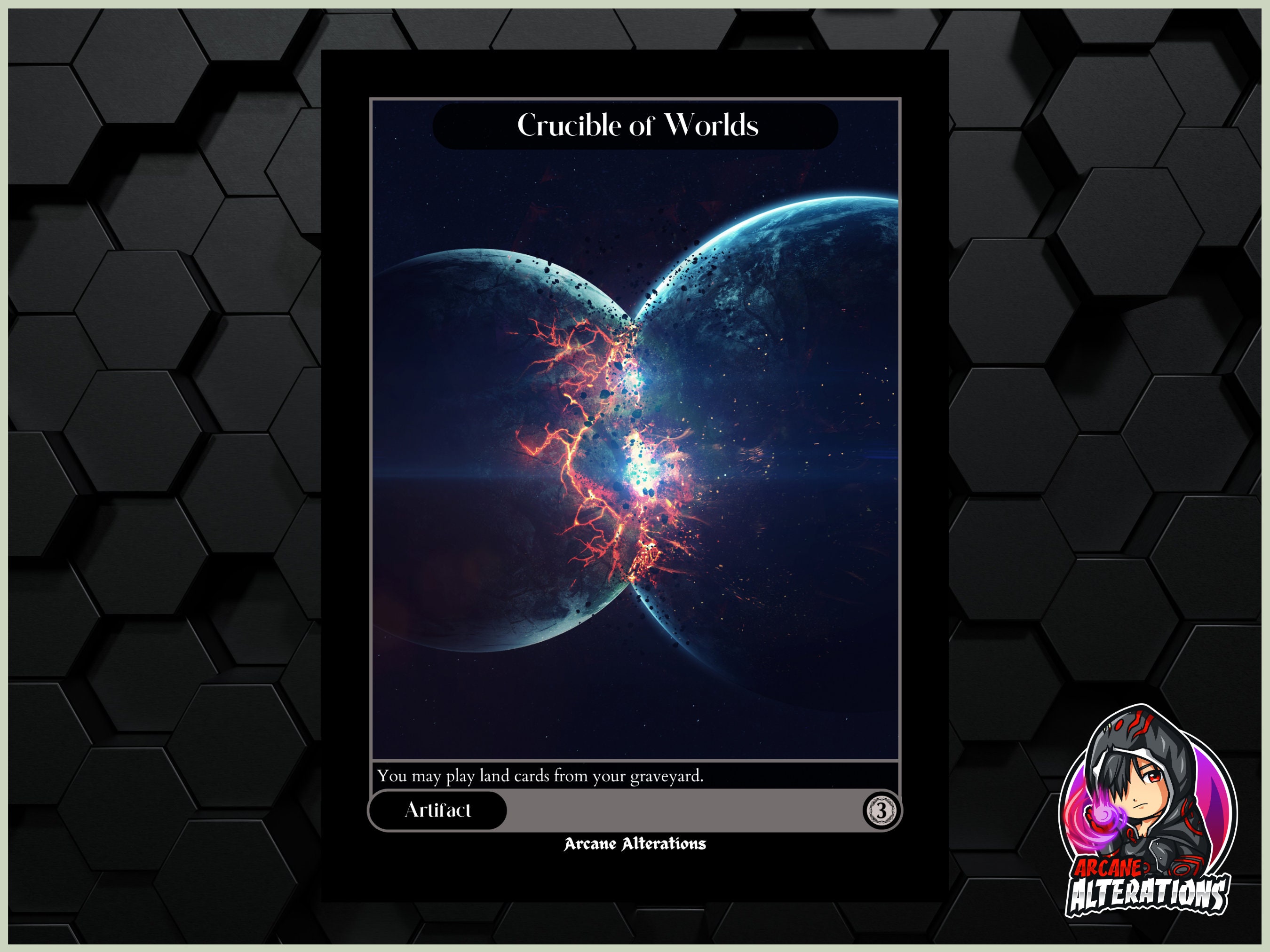 Crucible of Worlds Full Art Custom Card - Etsy