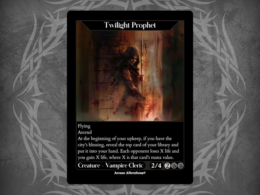 Twilight Prophet - Full Art Custom Card - Etsy