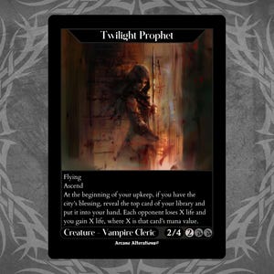 Twilight Prophet - Full Art Custom Card - Etsy