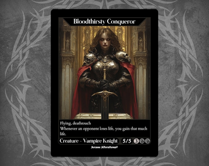Bloodthirsty Conqueror Full Art Custom Card - Etsy