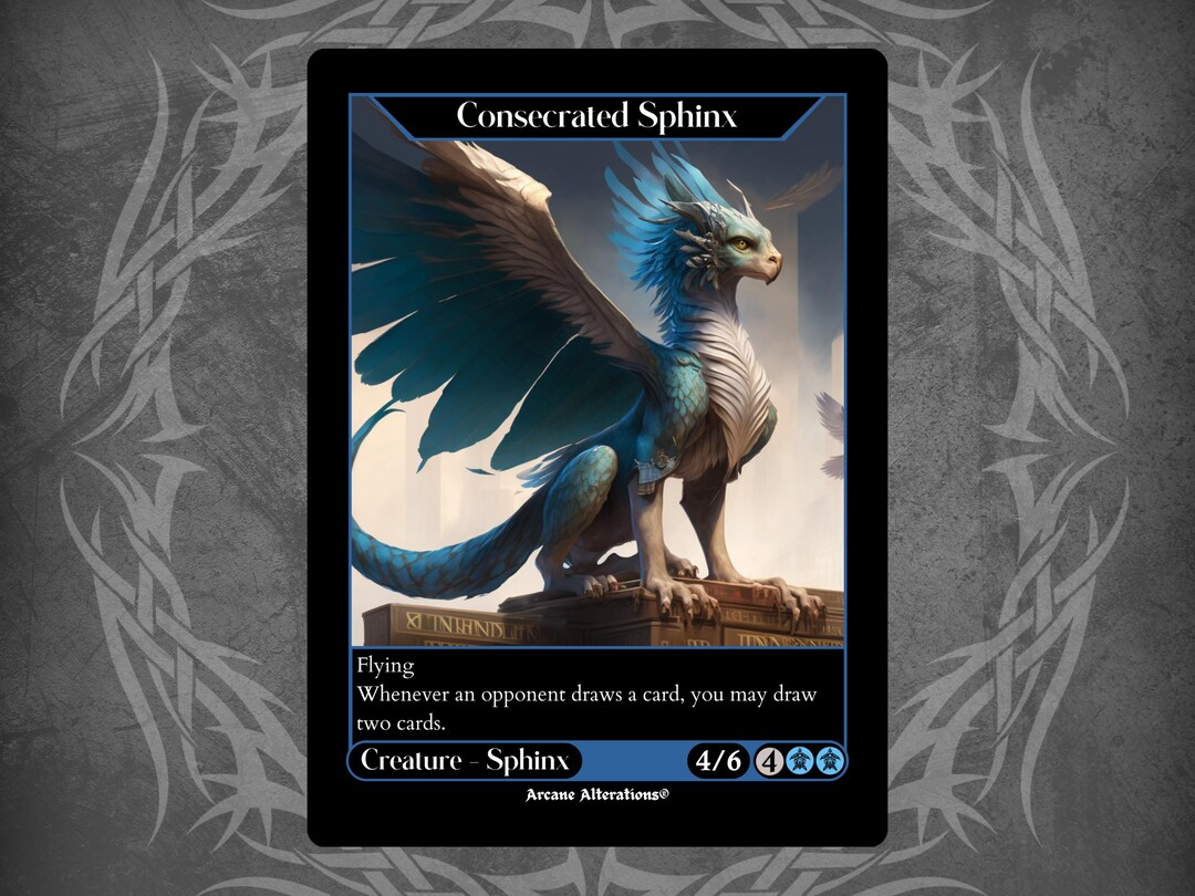 Consecrated Sphinx - Full Art Custom Card - Etsy