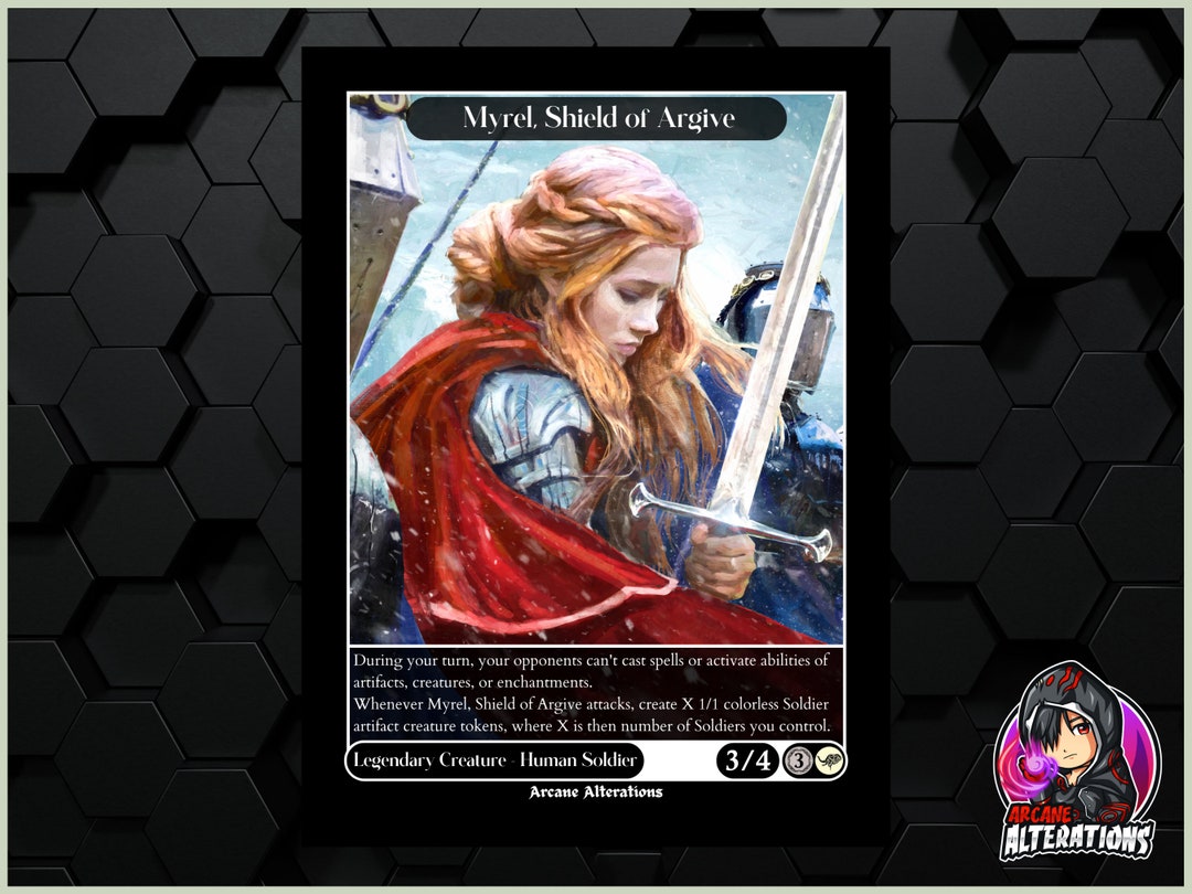 Myrel, Sheild of Argive Full Art Custom Card - Etsy