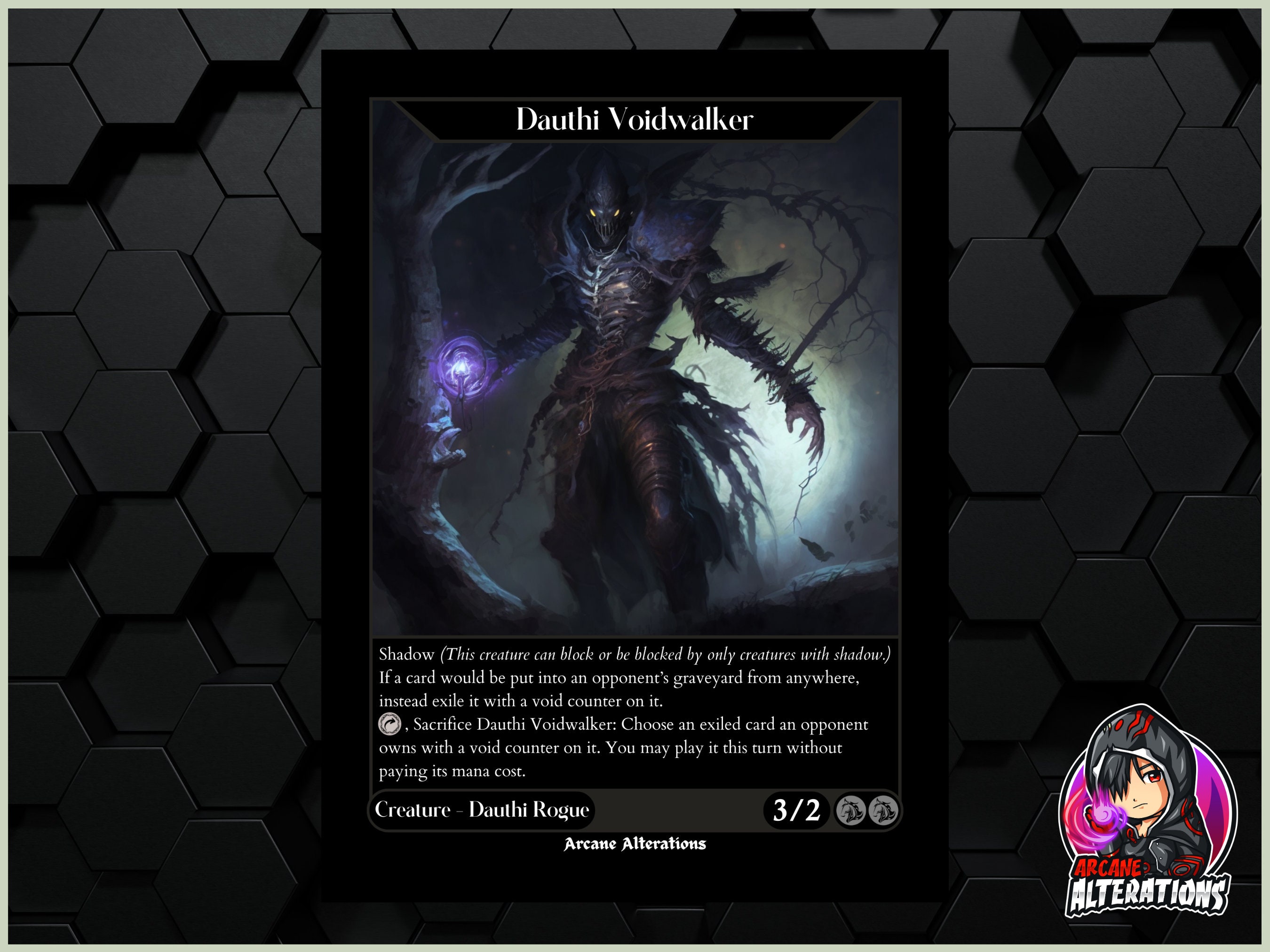 Dauthi Voidwalker Full Art Custom Card - Etsy