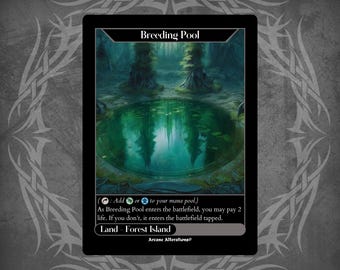 Breeding Pool MTG Custom Cards, Commander Alternate Art Magic MTG Alters Full Art - Etsy