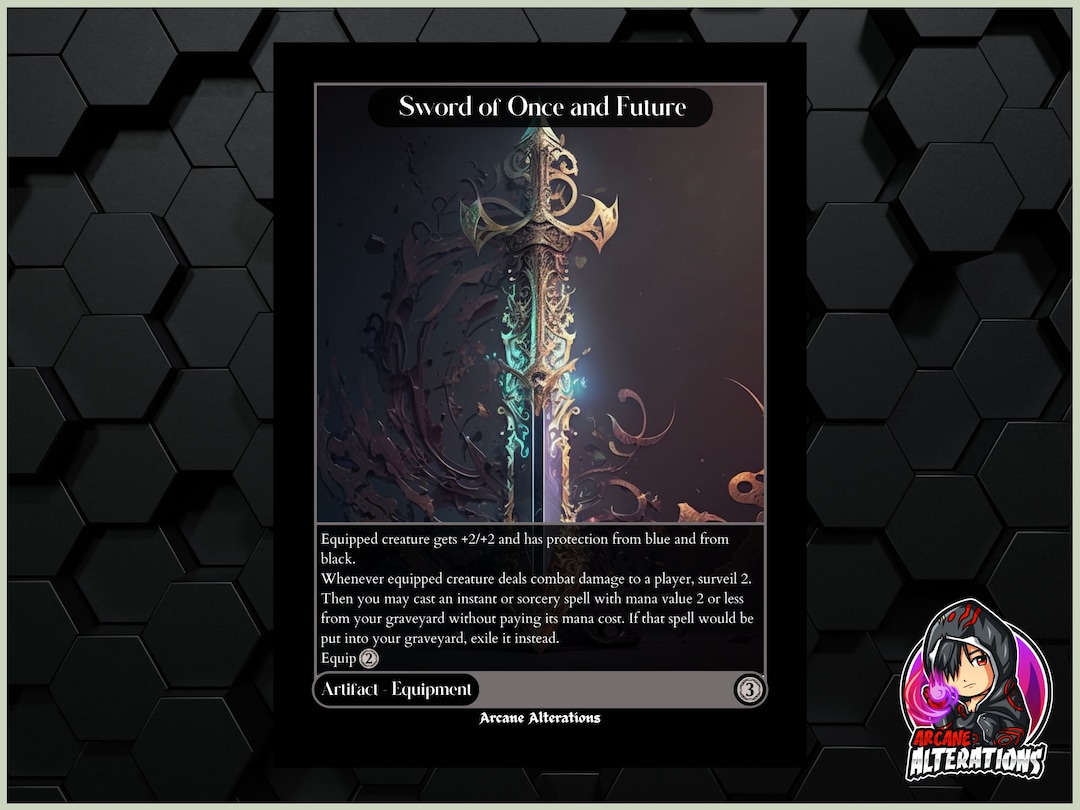 Sword of Once and Future Full Art Custom Card - Etsy