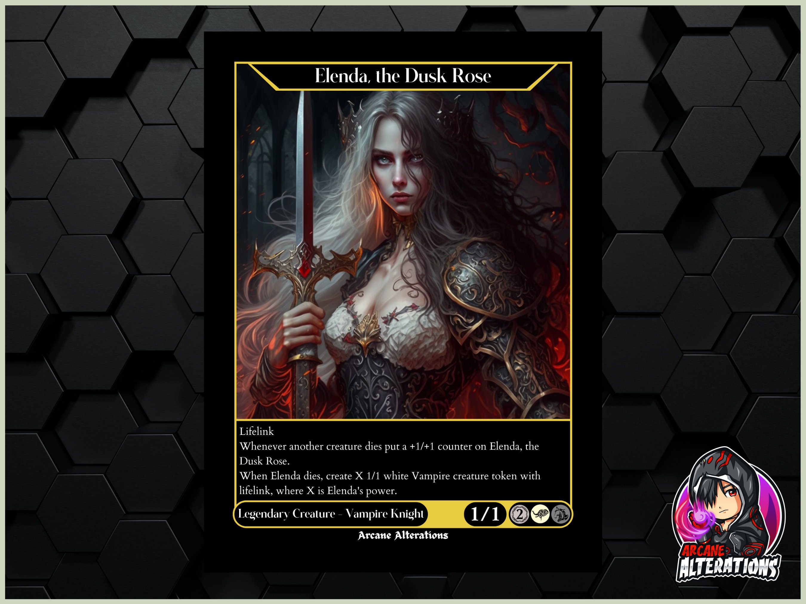 Elenda the Dusk Rose Full Art Custom Card - Etsy Australia